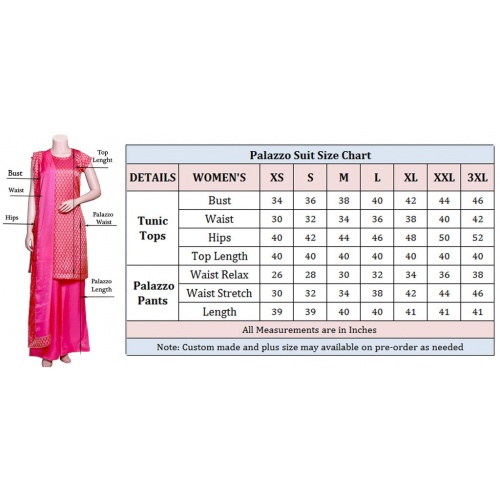 EBA Brand presenting a ready to wear Palazzo salwar suit with heavy ...